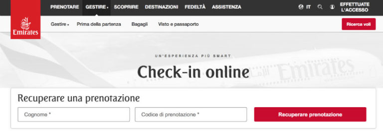 Guida completa per effettuare il check-in online Emirates