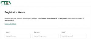 Come funziona Volare, il programma fedeltà di ITA Airways