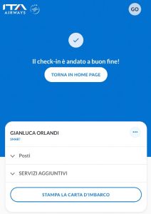 Come fare il check-in ITA Airways online, tramite app o in aeroporto