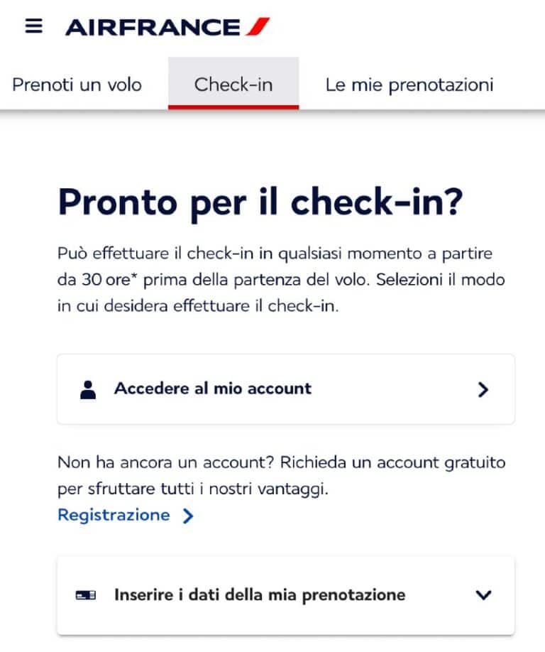 Check-in Air France: quando e come farlo, carta d'imbarco